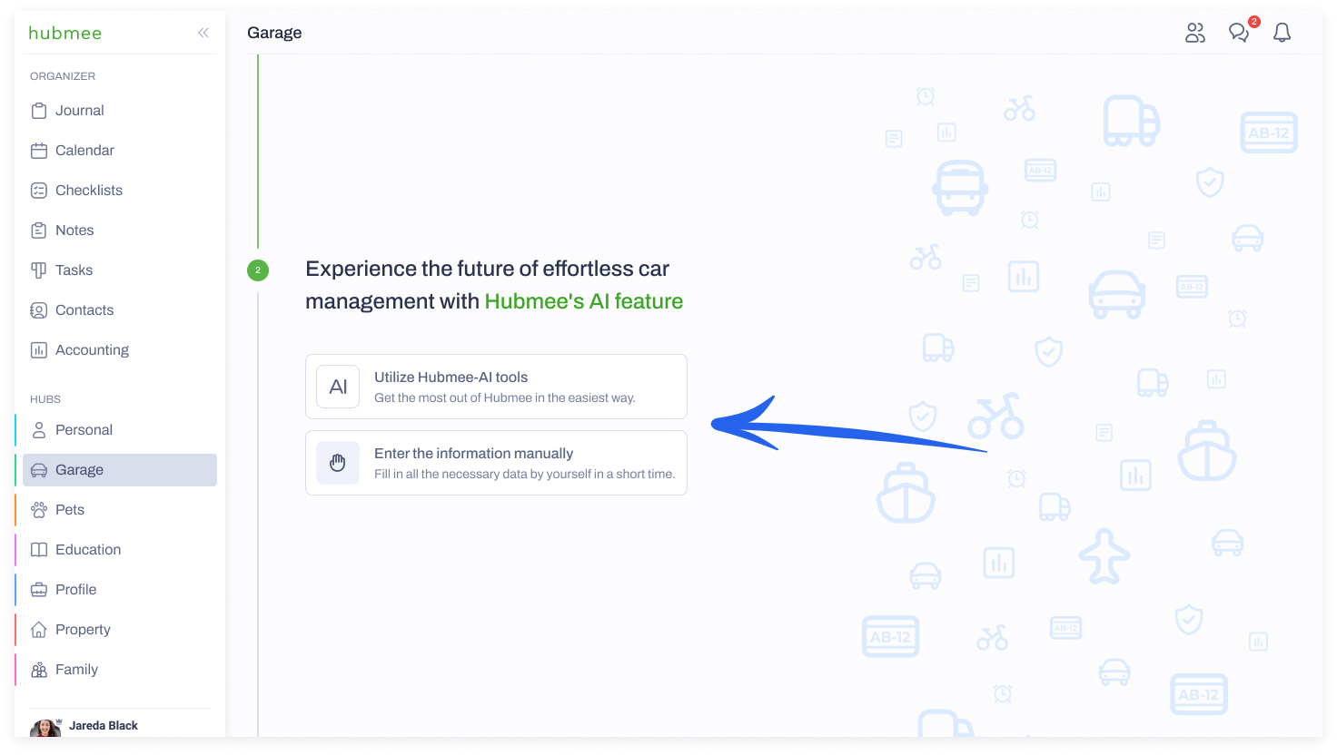 How to add data to Hubmee’s Garage Hub - Hubmee How to add data to Hubmee’s Garage Hub - Hubmee